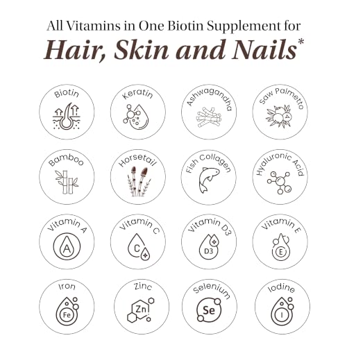 Biotin 6000 mcg for vibrant skin