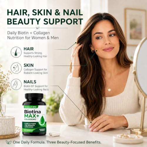 Biotin and collagen for healthy hair