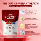 Biotin and collagen gummies for hair