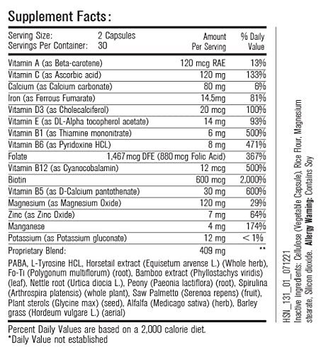 Biotin and saw palmetto supplement benefits