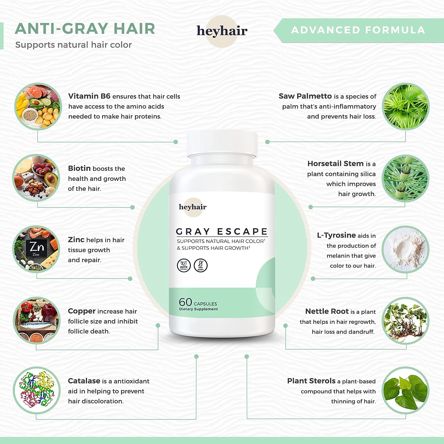Biotin capsules for hair growth