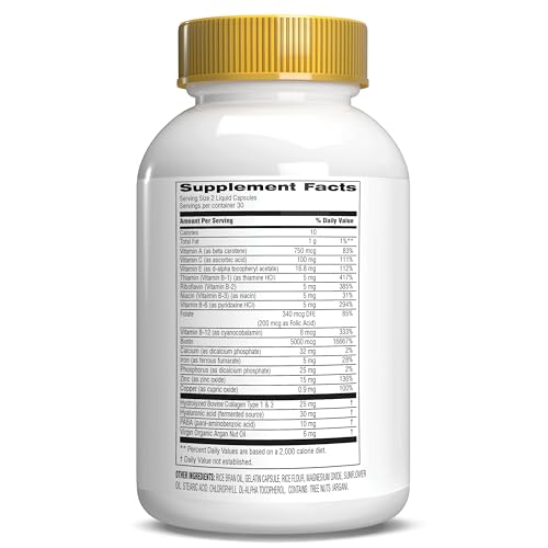 Biotin capsules for healthy skin