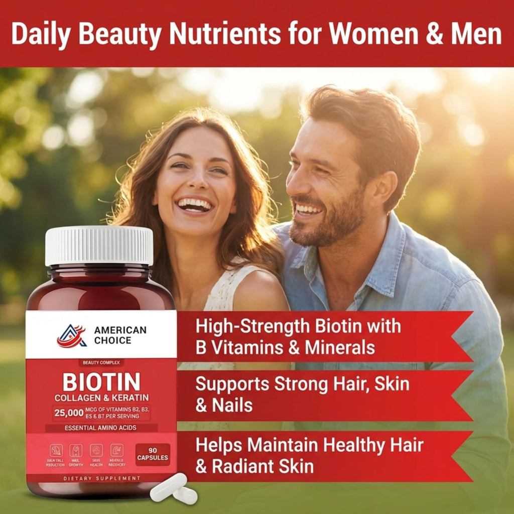 Biotin capsules for stronger hair