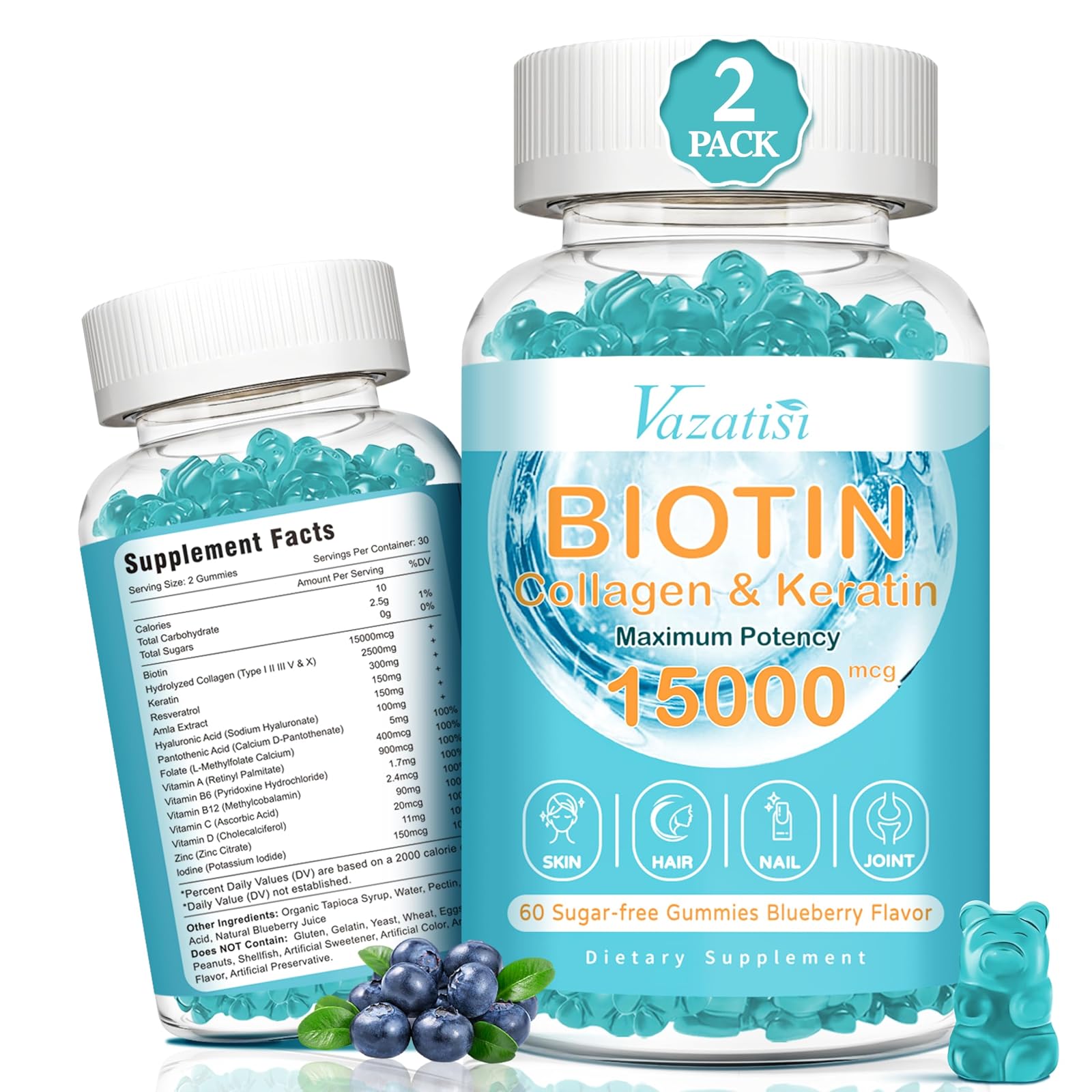 biotin collagen gummies for hair