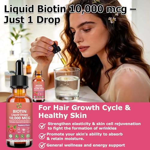 Biotin drops for skin vitality