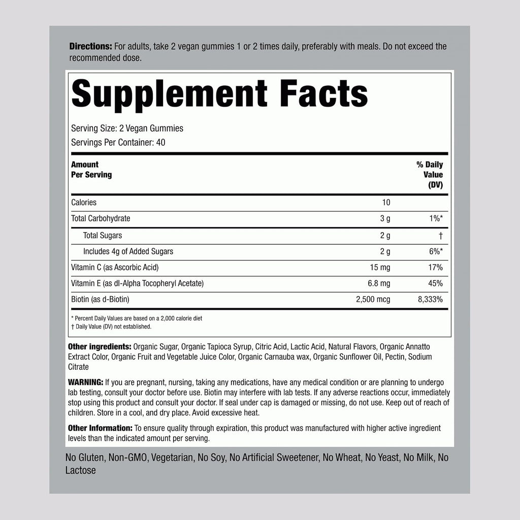 Biotin for healthy skin and nails