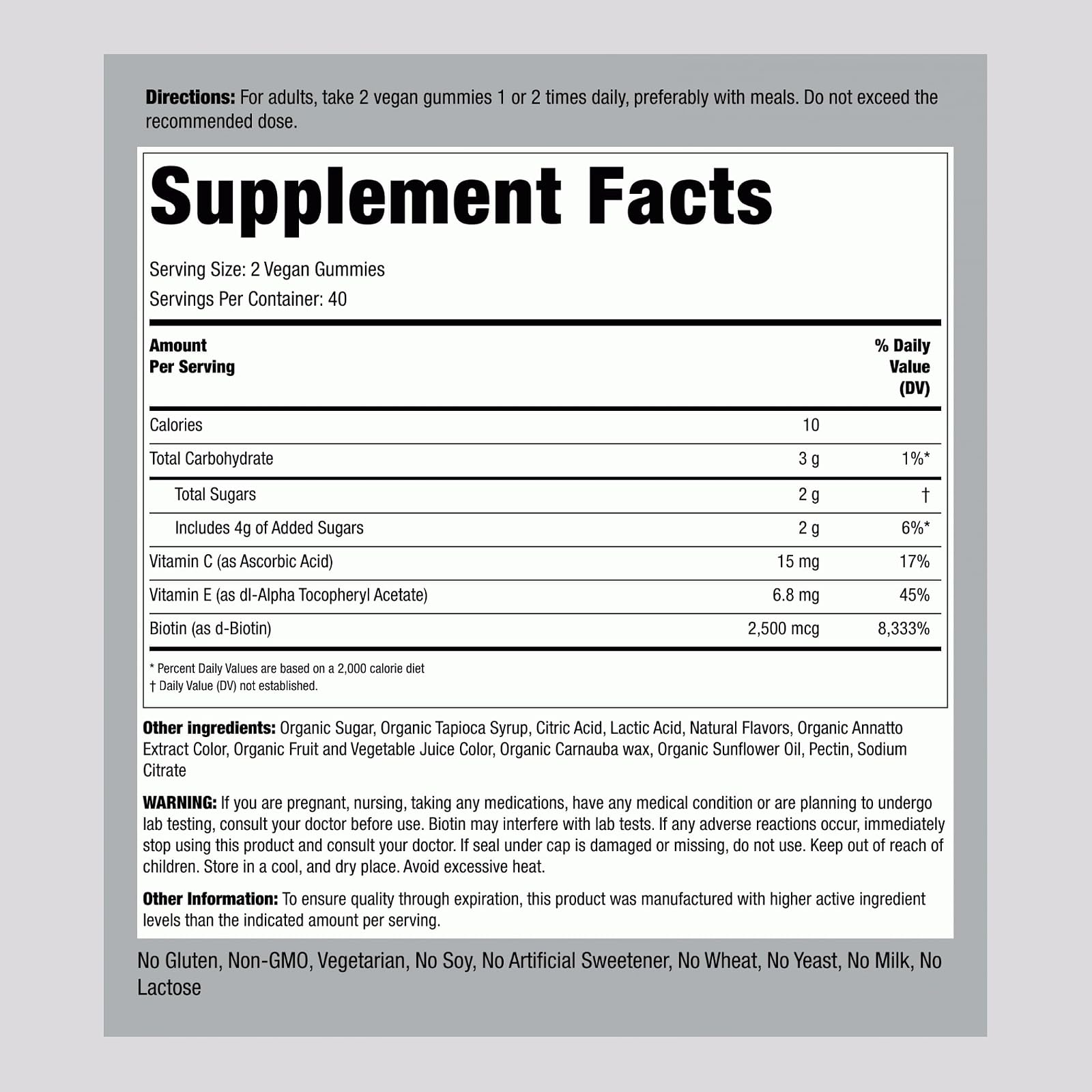 Biotin for healthy skin and nails