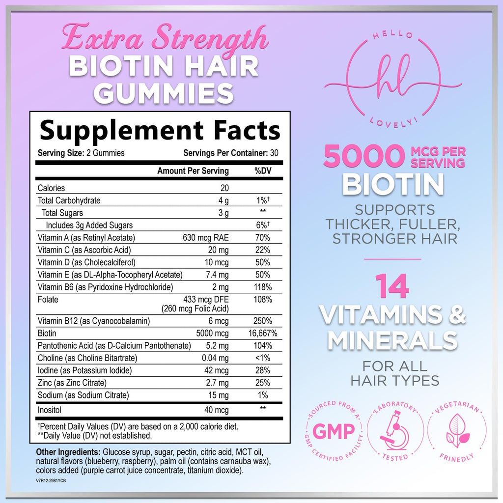 biotin gummies for healthy hair