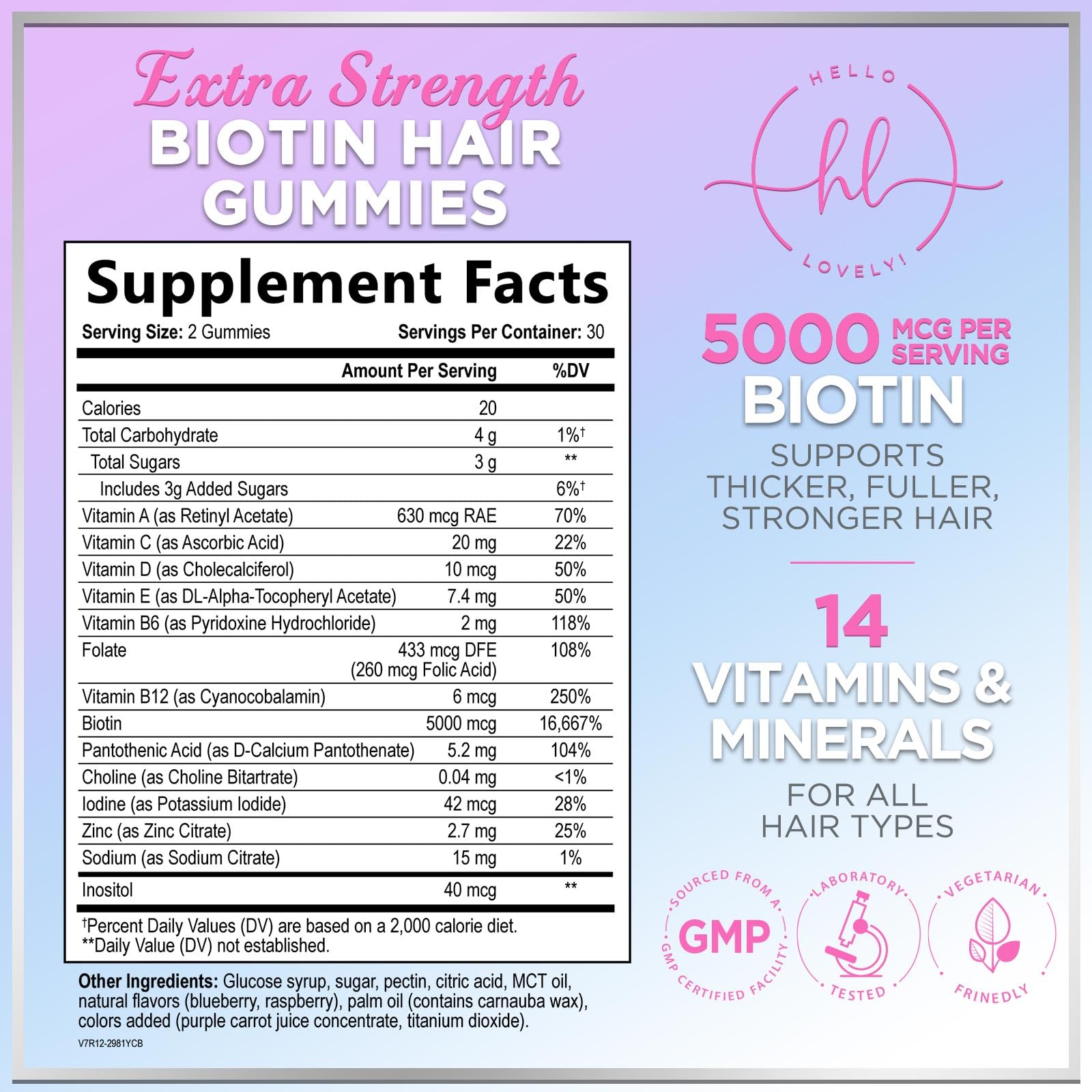 biotin gummies for healthy hair