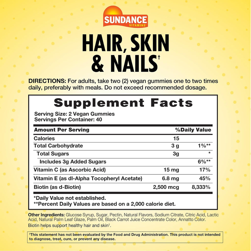 Biotin gummies for healthy hair