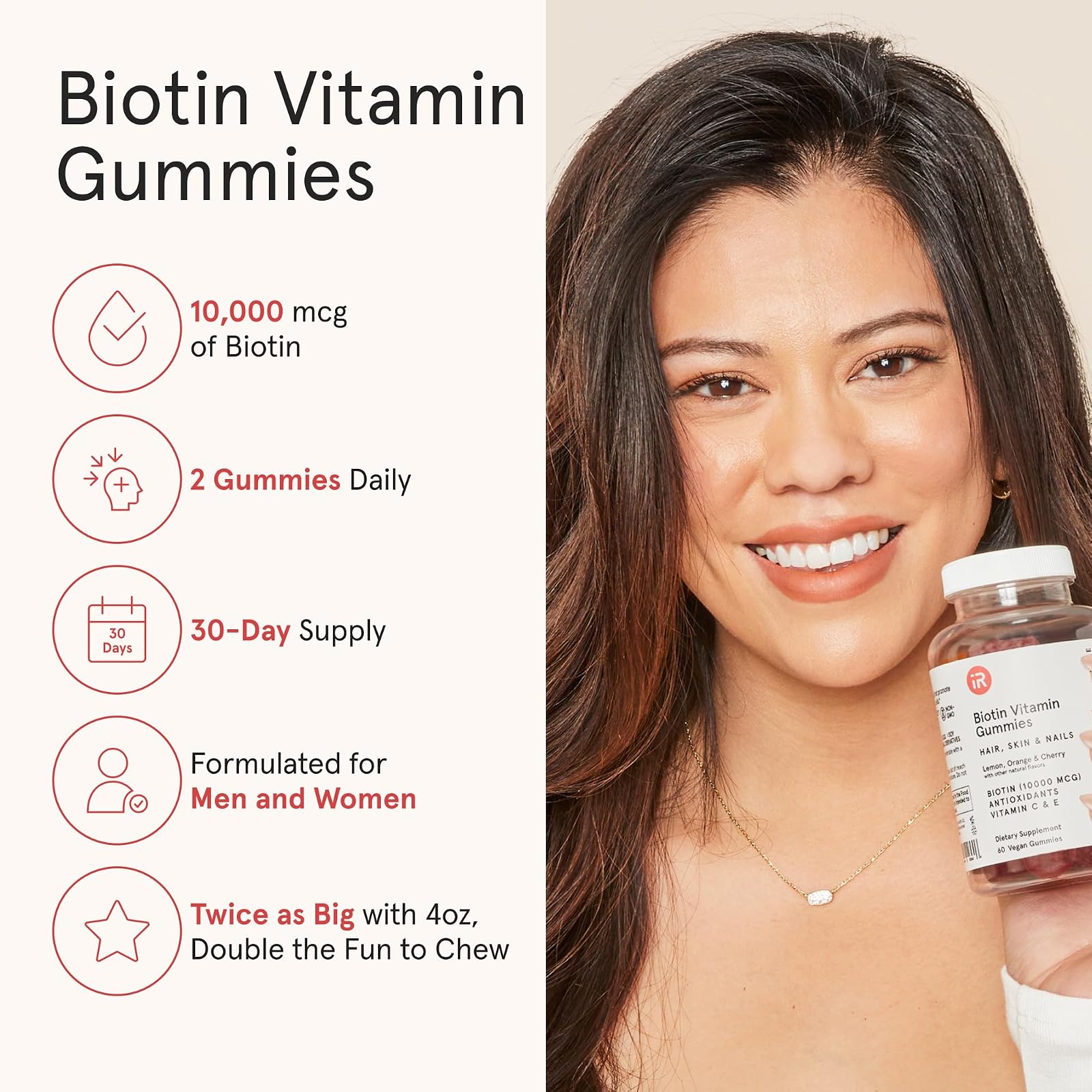 biotin gummies for healthy hair