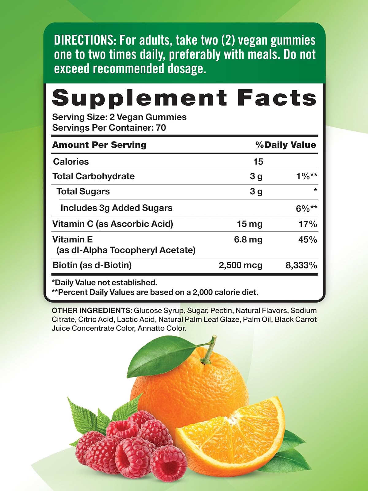 biotin gummies for healthy hair