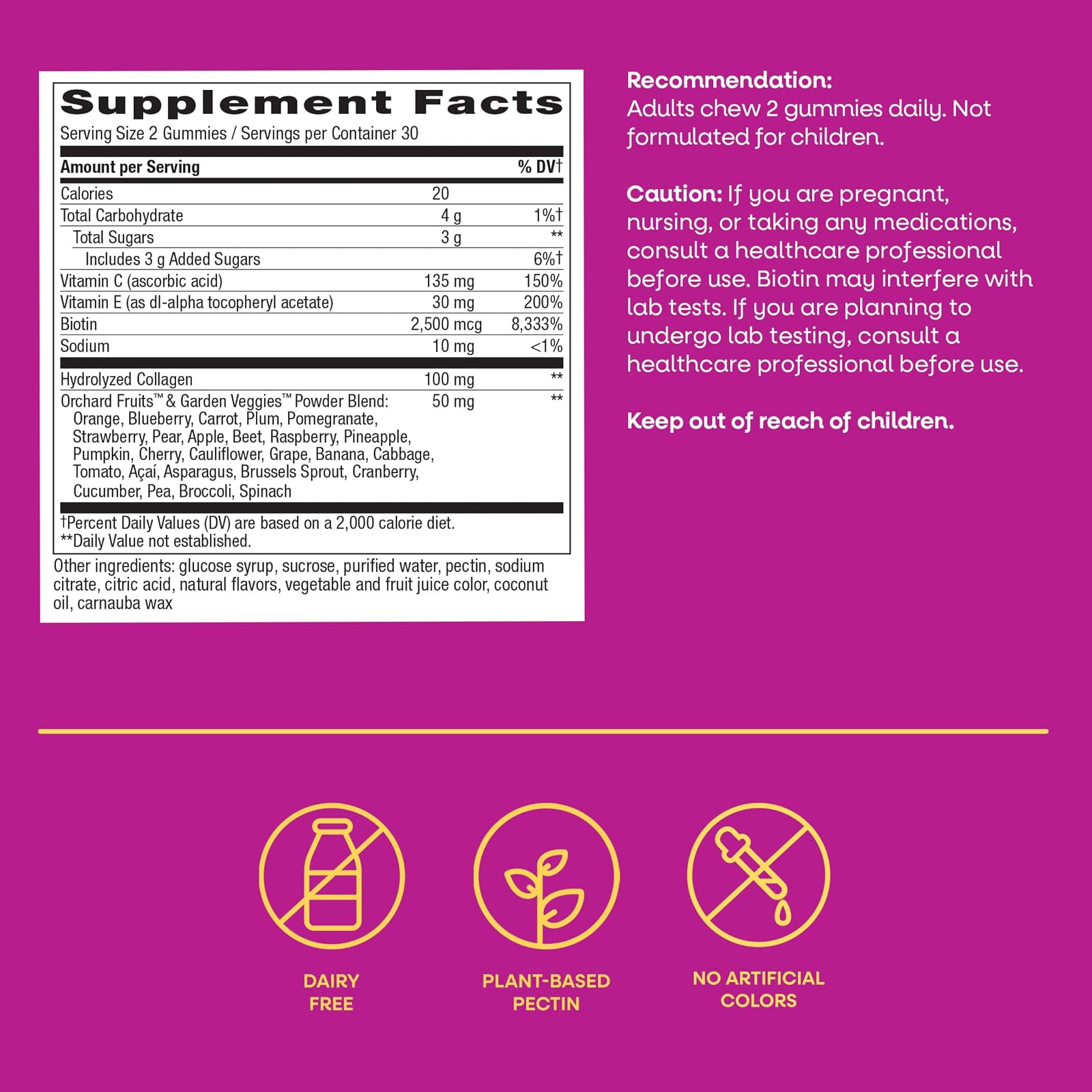biotin gummies for strong nails