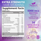 Biotin gummies with 5000 mcg strength