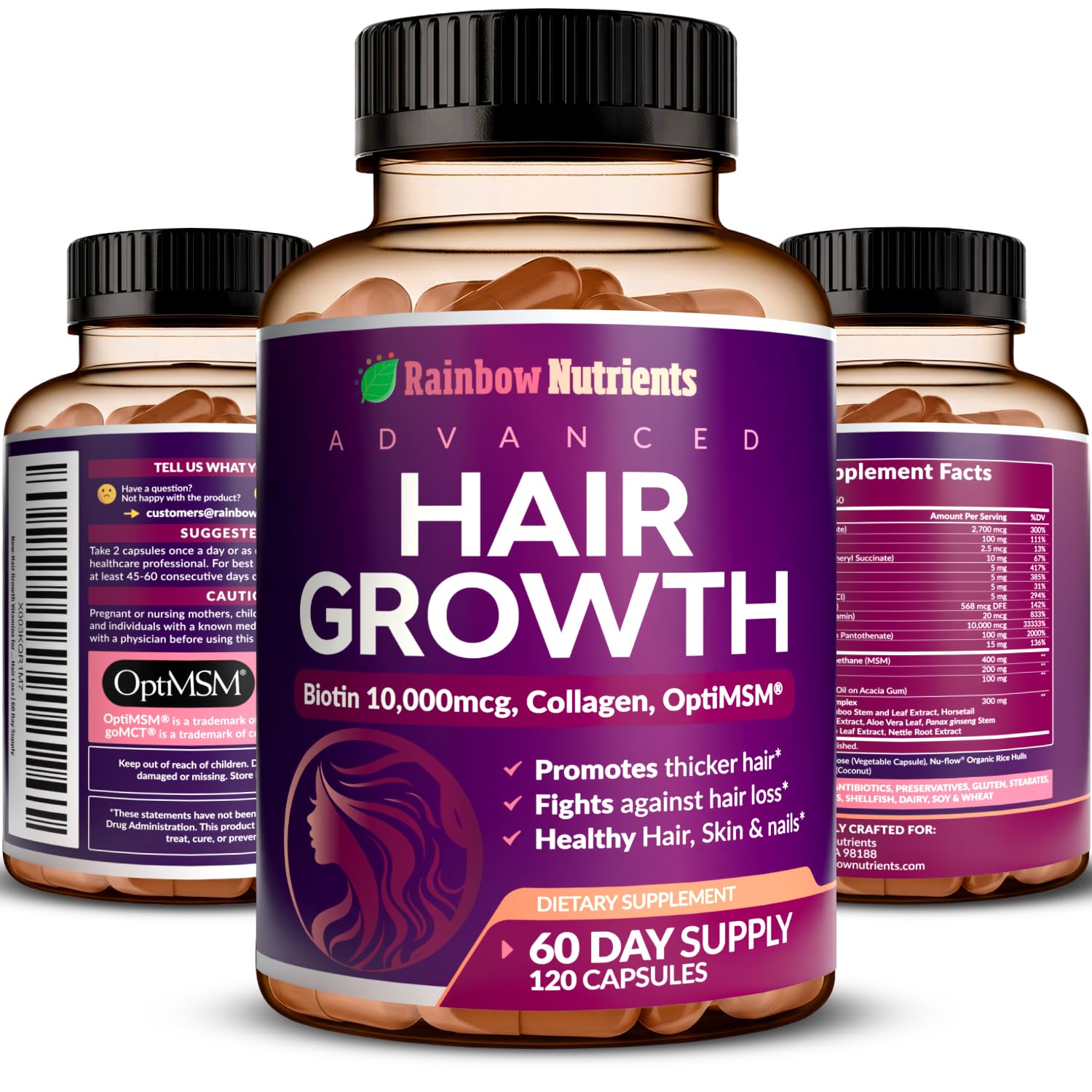 biotin hair growth support capsules