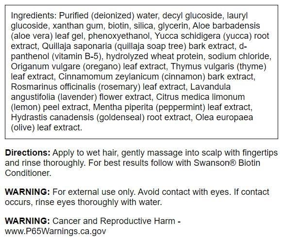 biotin shampoo with silica for volume