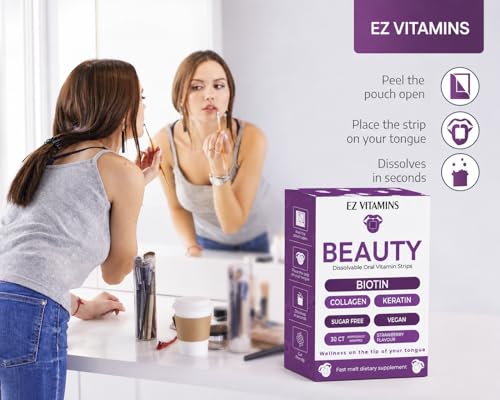 Biotin strips for healthy skin