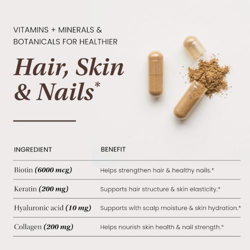 Biotin supplement for strong nails
