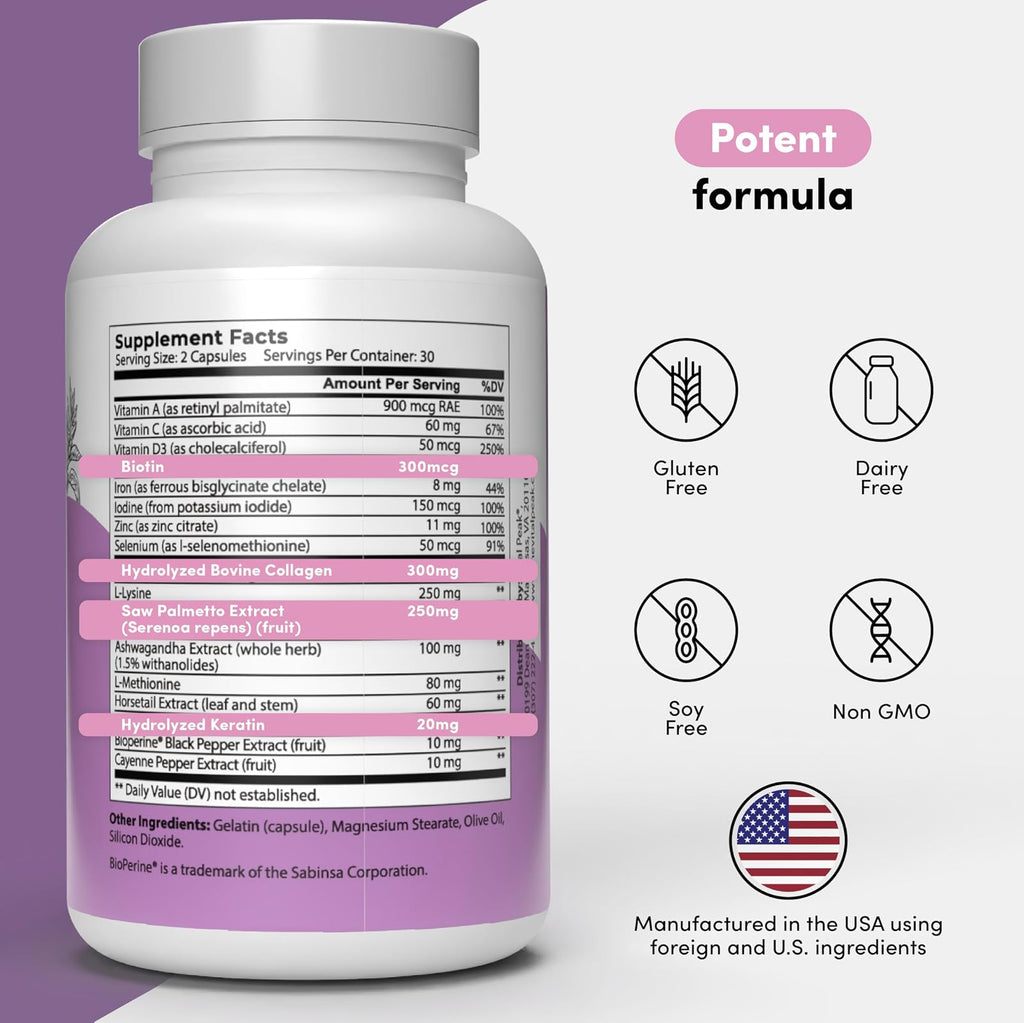 Biotin supplements for healthy hair
