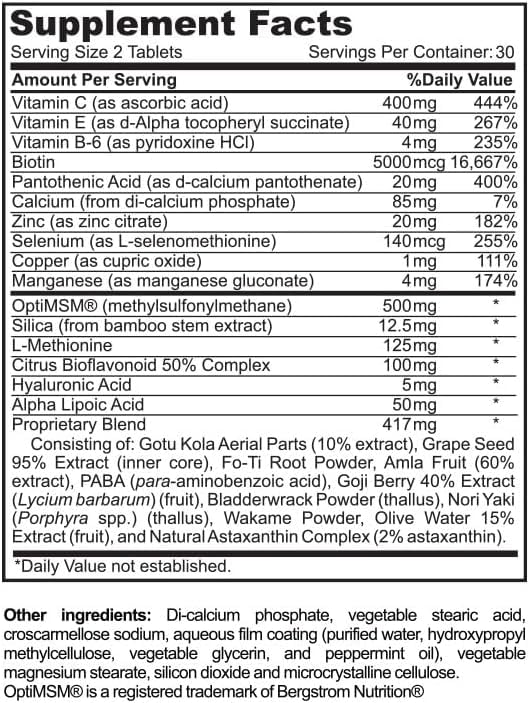 biotin vitamins for skin health