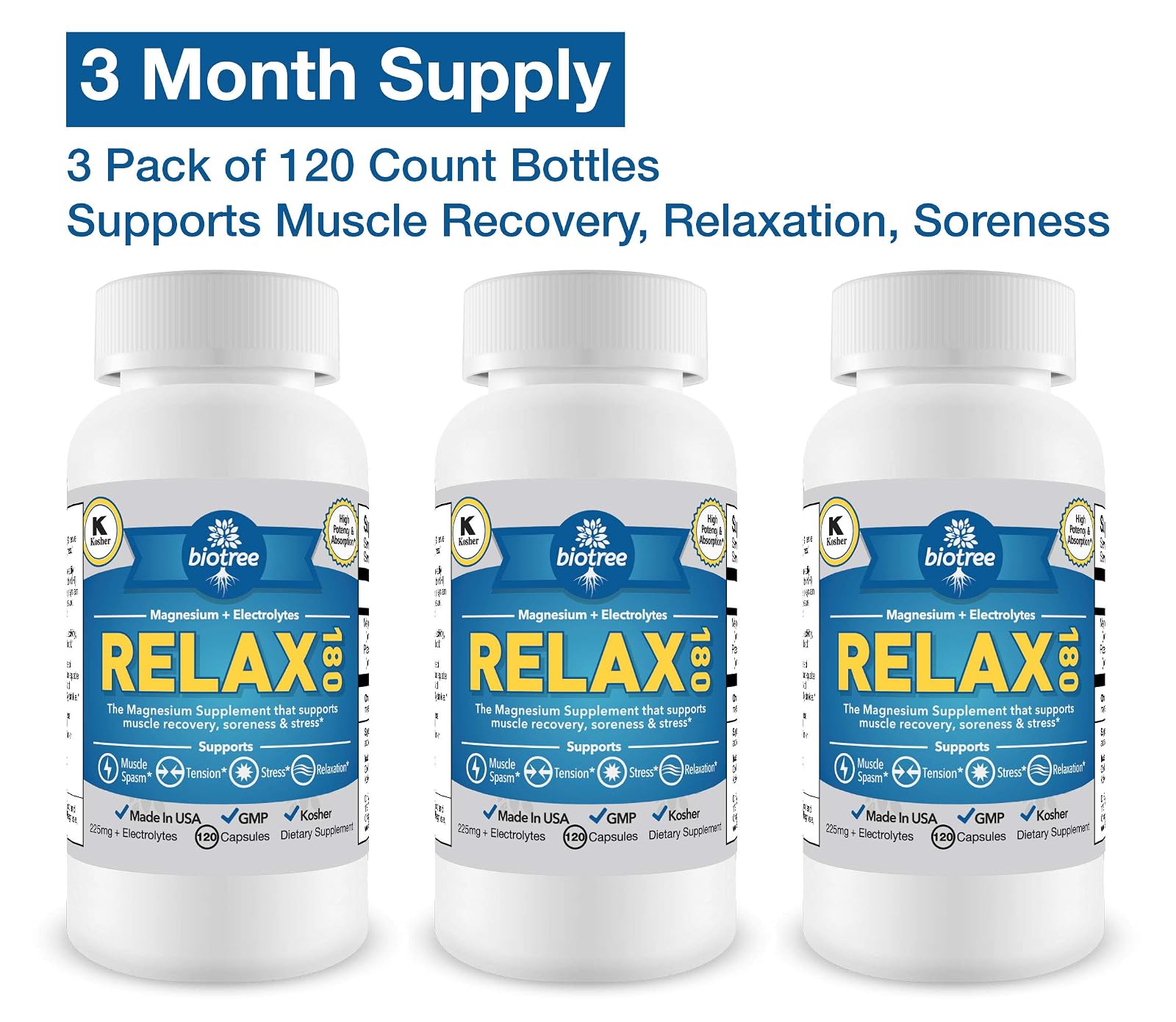 BioTree Labs magnesium tablets for stress relief