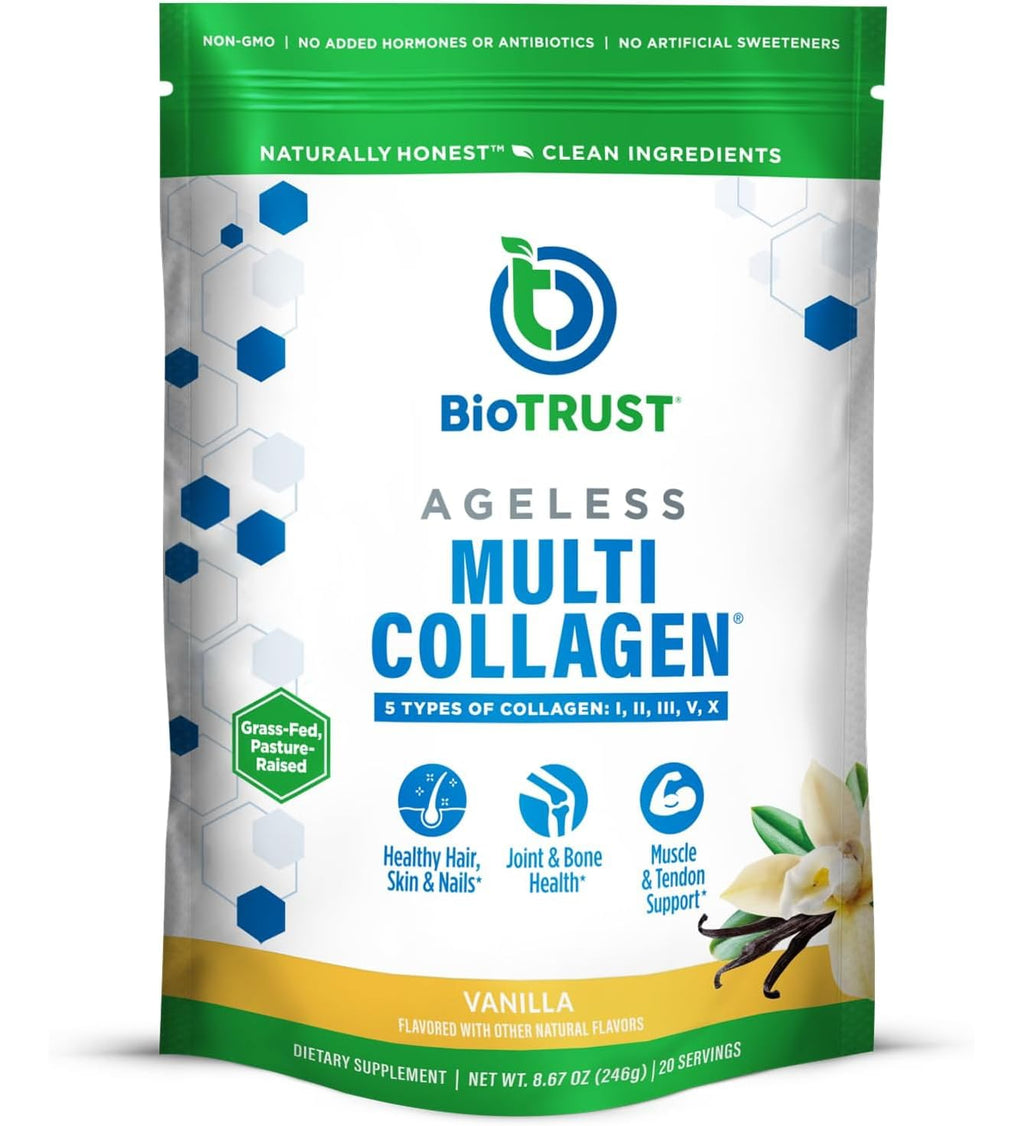 BioTrust multi collagen peptides powder