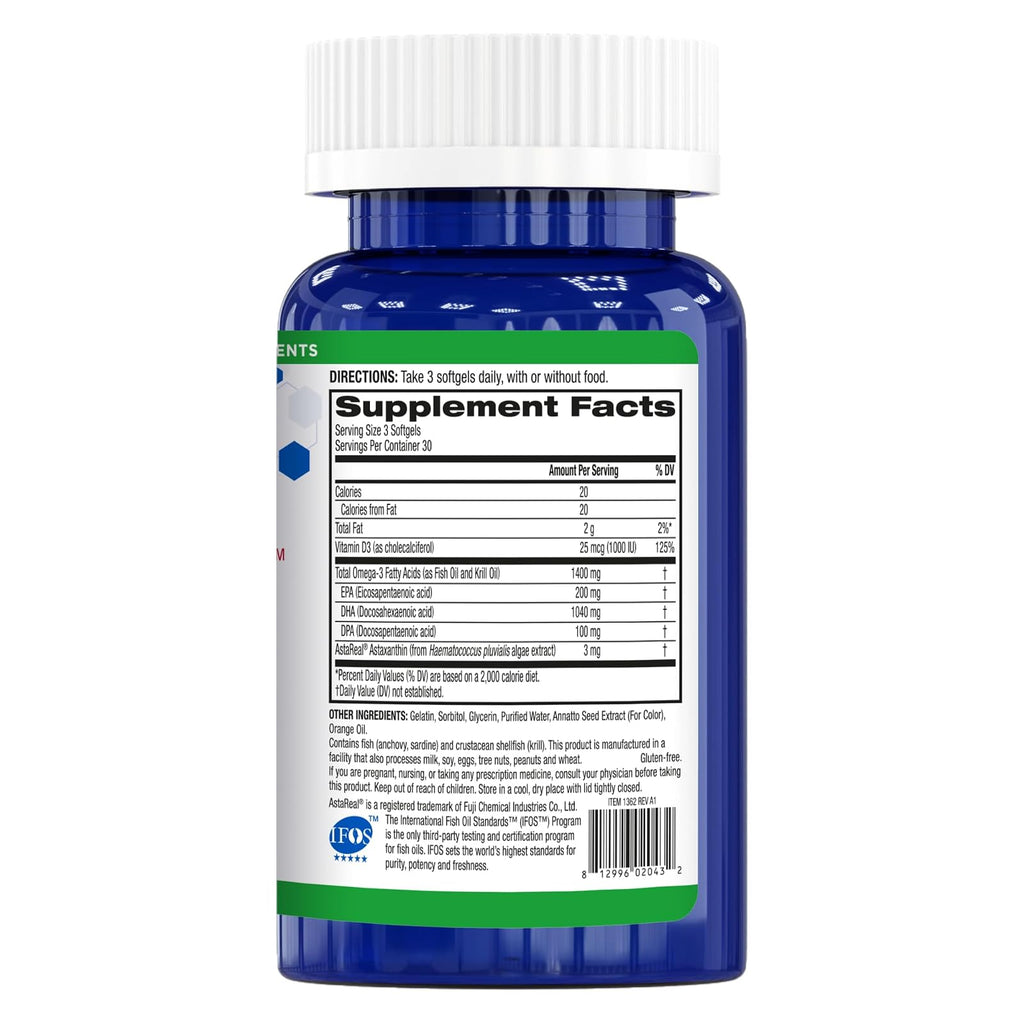 BioTrust omega krill oil for brain function