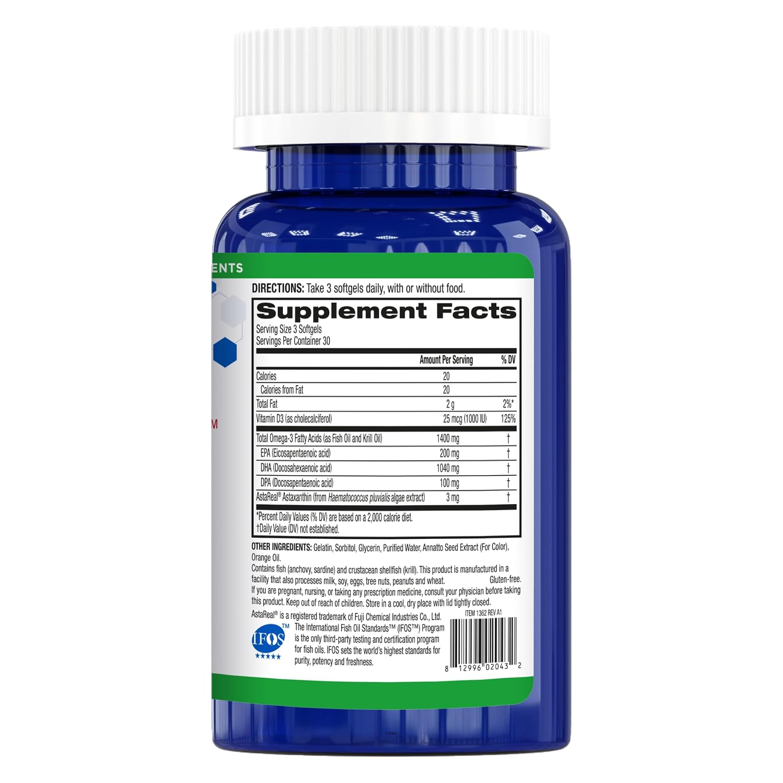 BioTrust omega krill oil for brain function