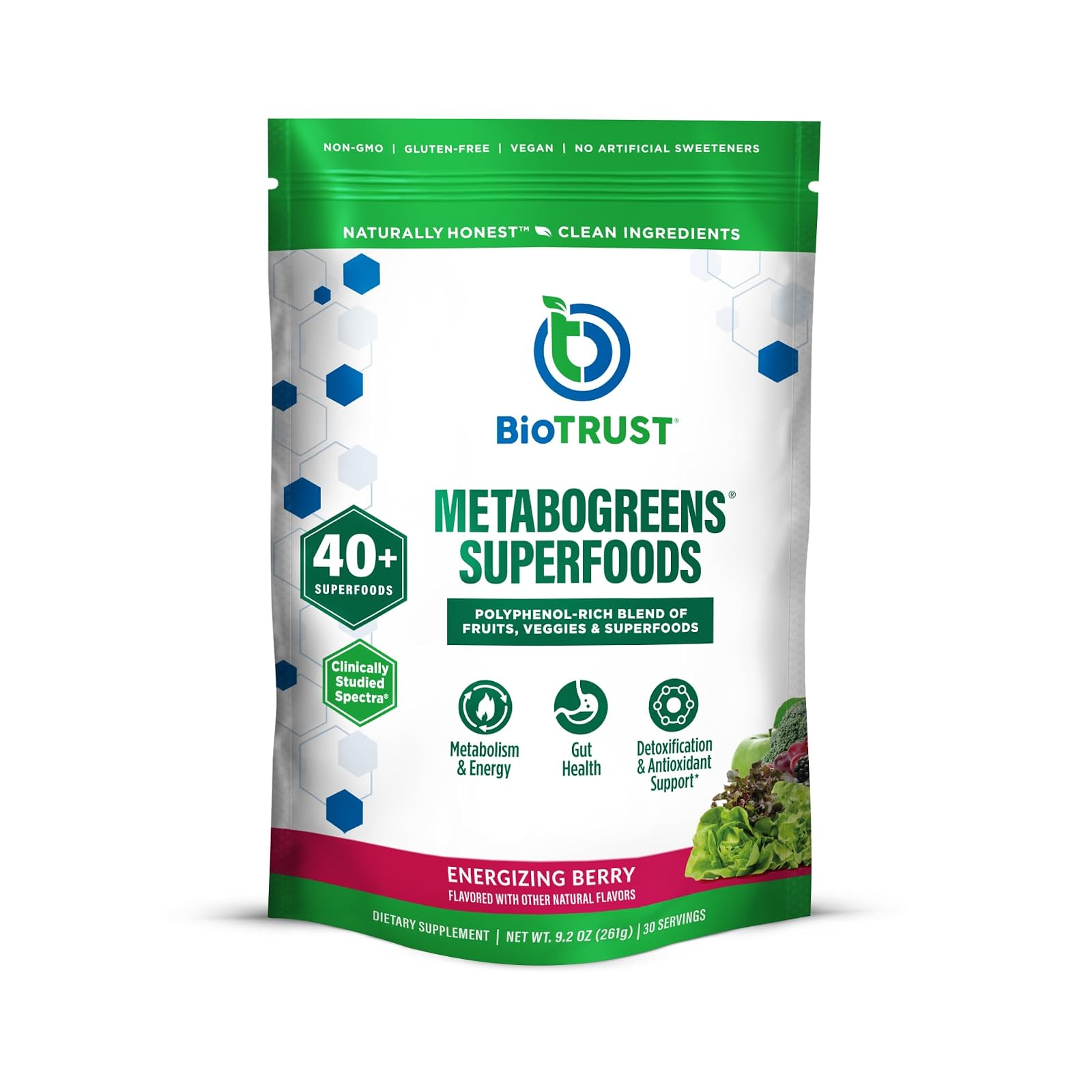 BioTrust Super Greens multivitamins for men