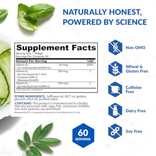 BioTrust Vitamin D3 K2 for energy