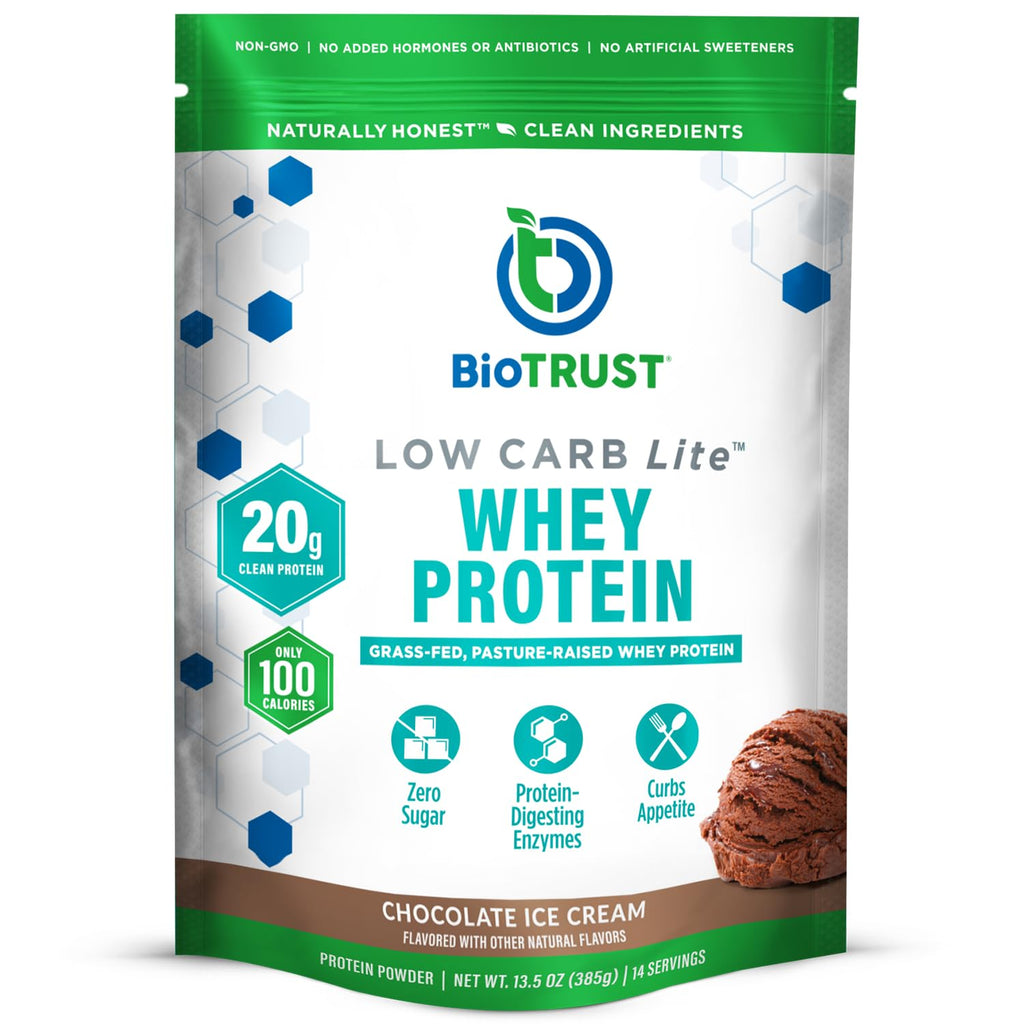 BioTrust whey protein chocolate flavour