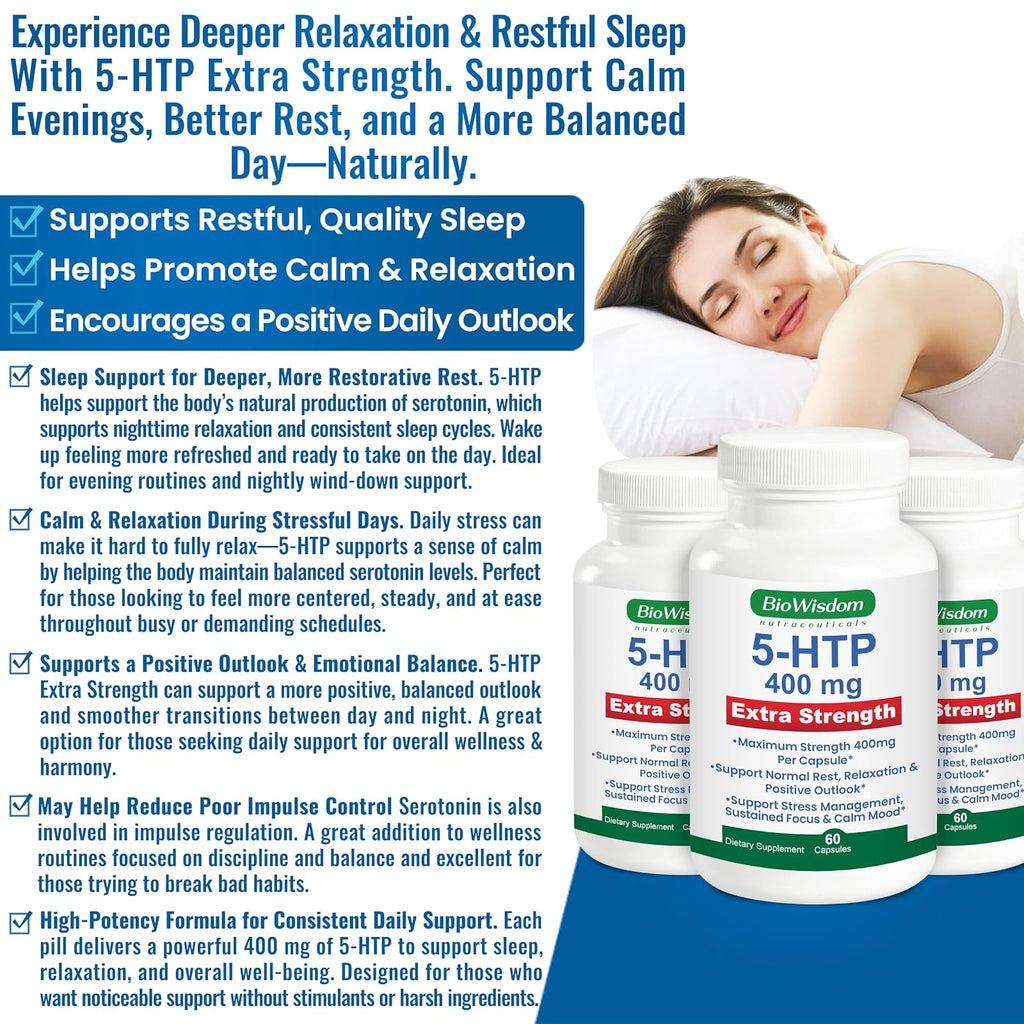 BioWisdom 5-HTP for stress relief