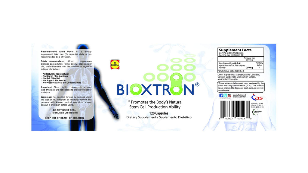 Bioxtron spirulina capsules for muscle health