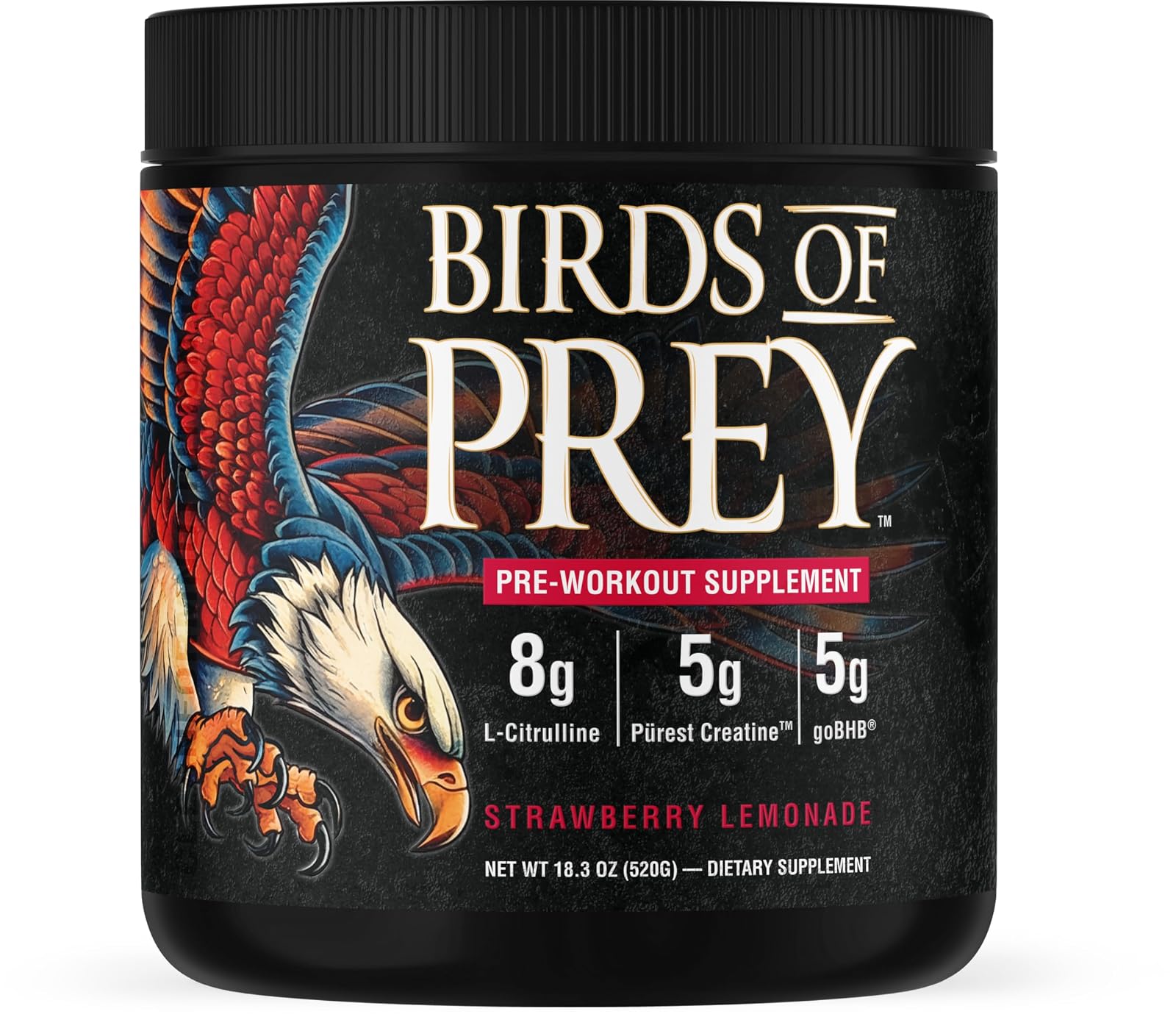 Birds of Prey pre-workout powder
