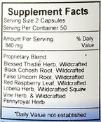 Birth-prep capsules for healthy moms