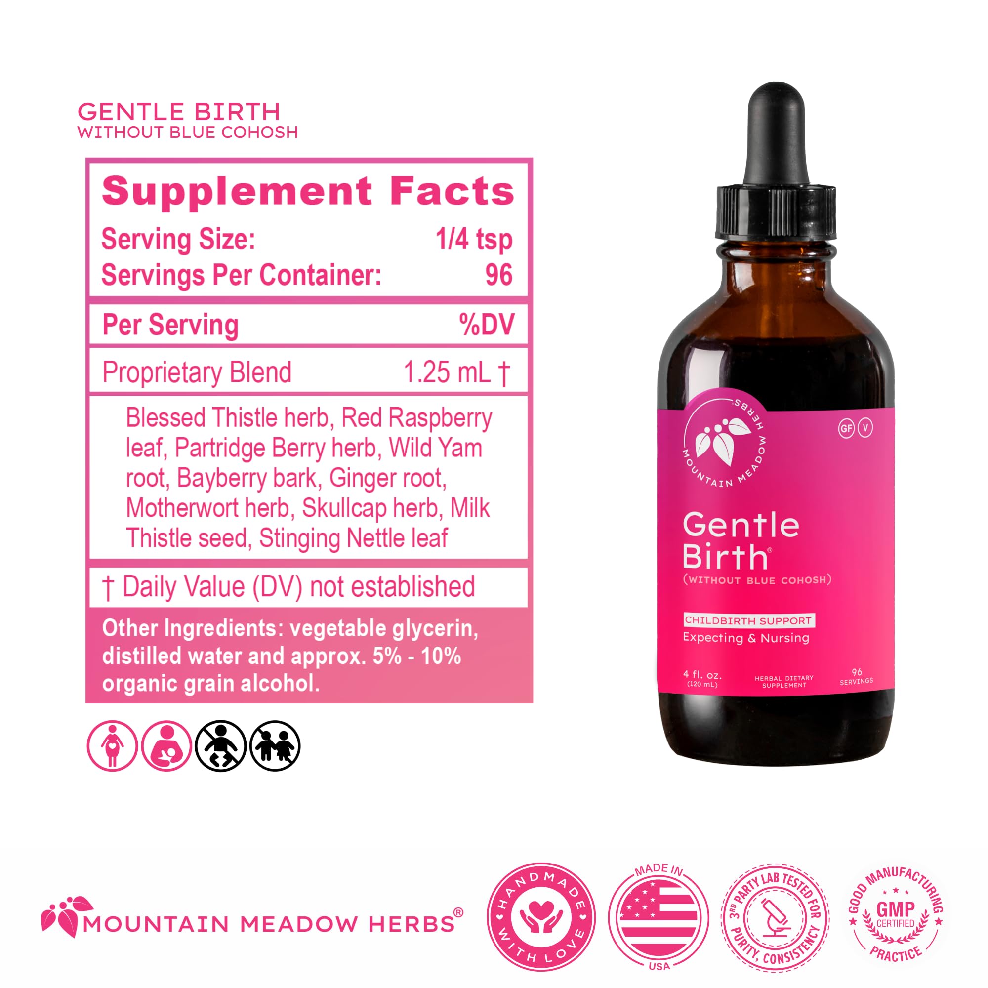 birth prep herbal extract for mothers