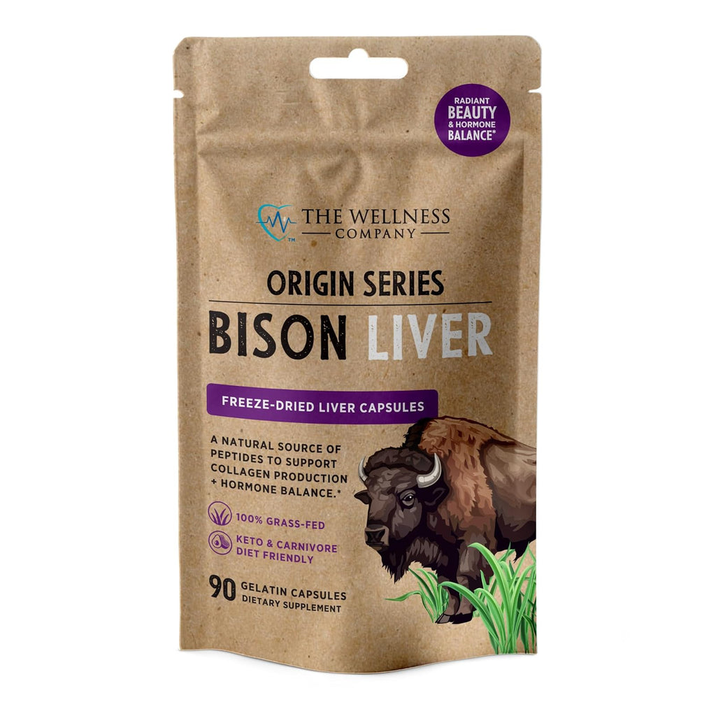 Bison liver collagen capsules