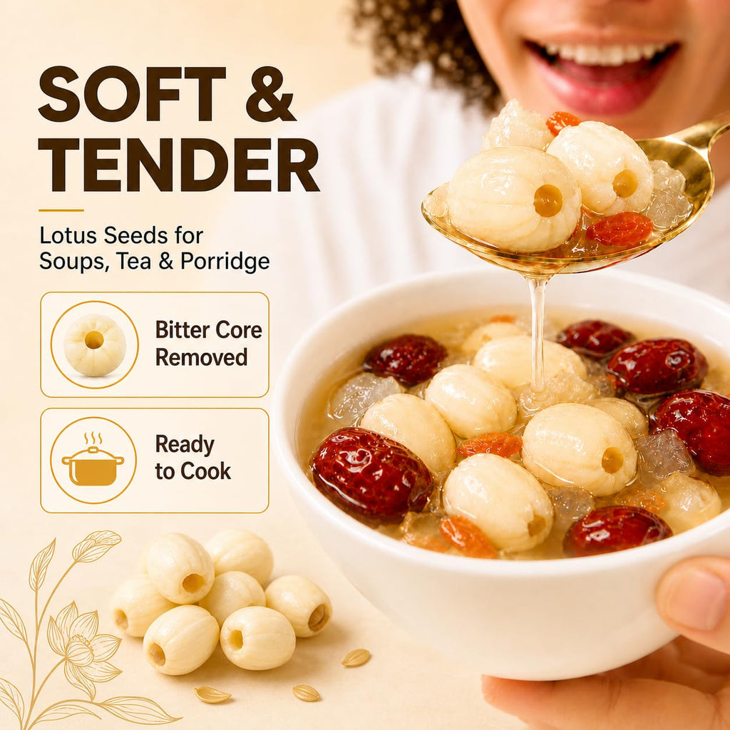 bitter core removed lotus seeds
