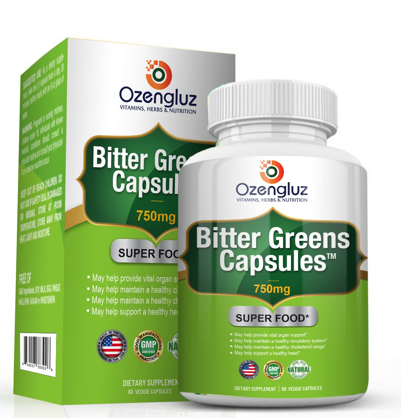 bitter greens capsules for energy boost