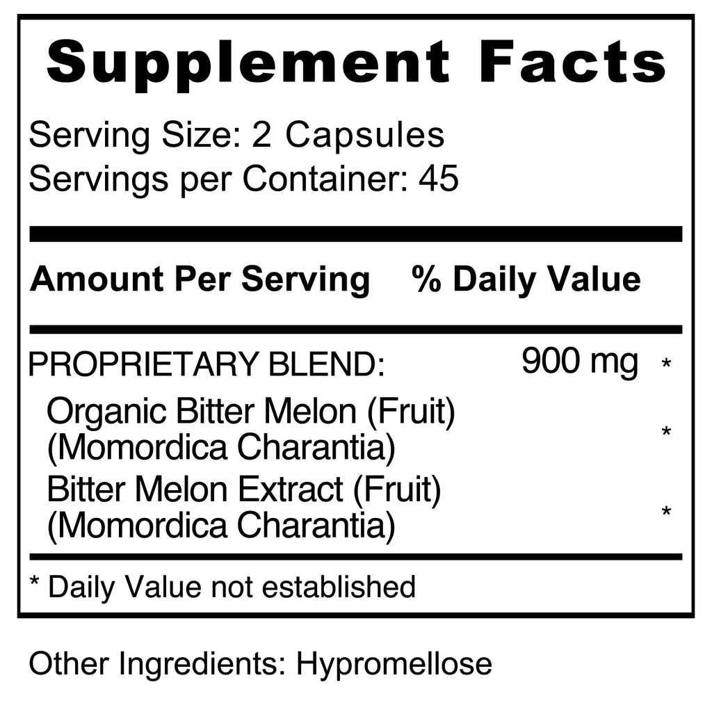bitter melon capsules for vitality
