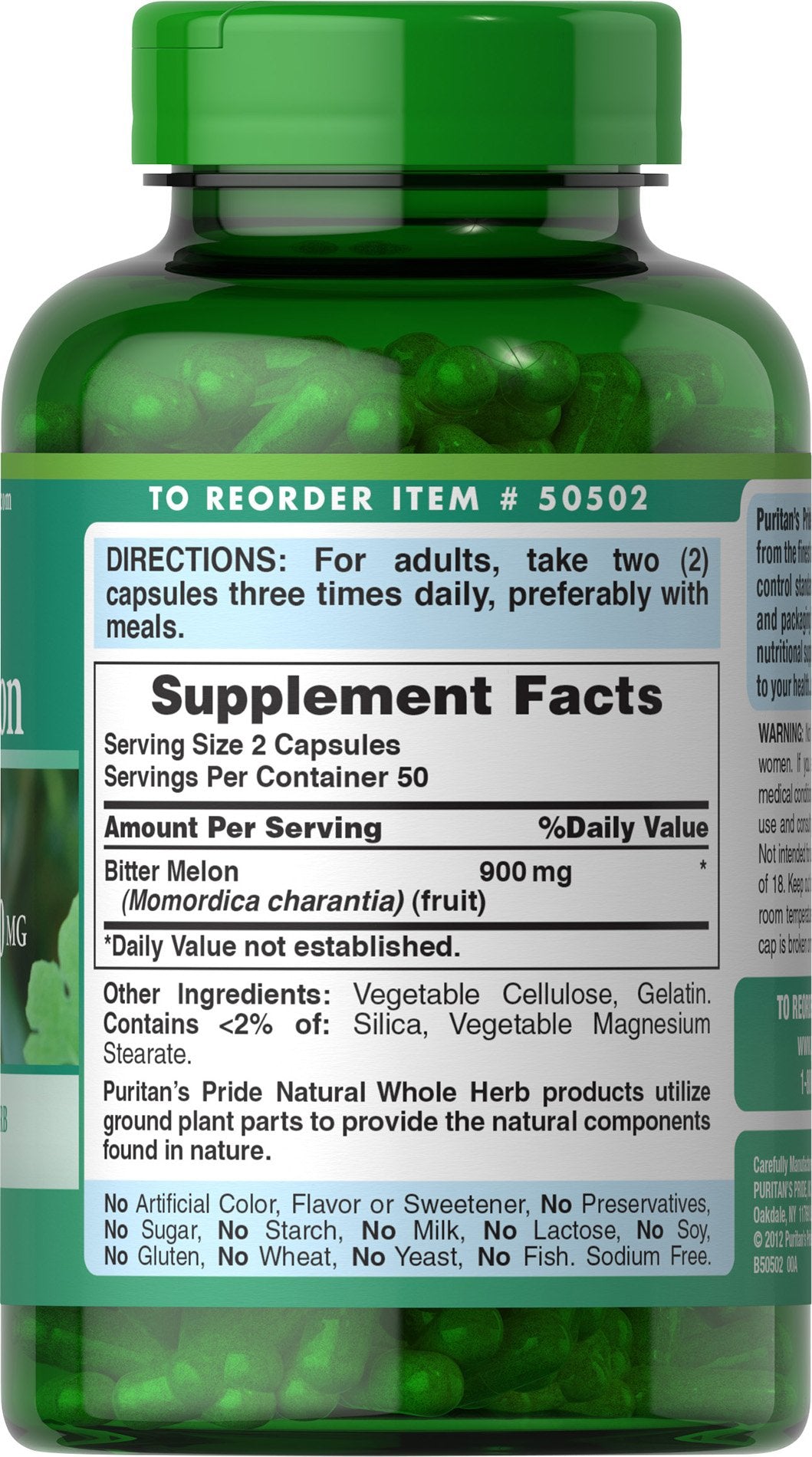 Bitter Melon capsules for wellness
