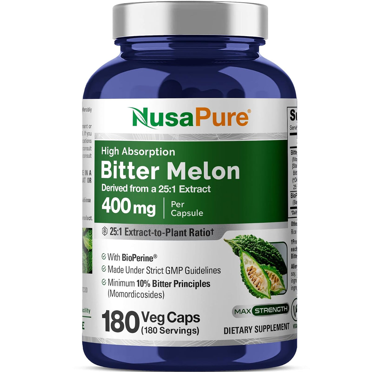 Bitter Melon herbal supplement capsules