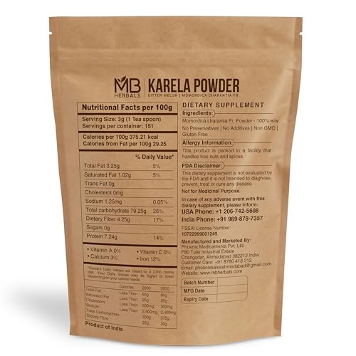 bitter melon karela powder uses