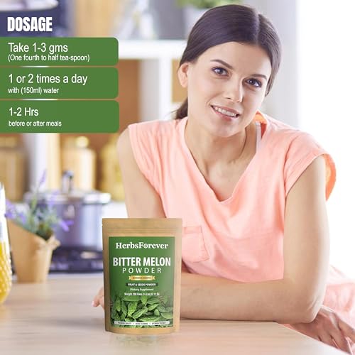 Bitter melon powder for blood sugar support