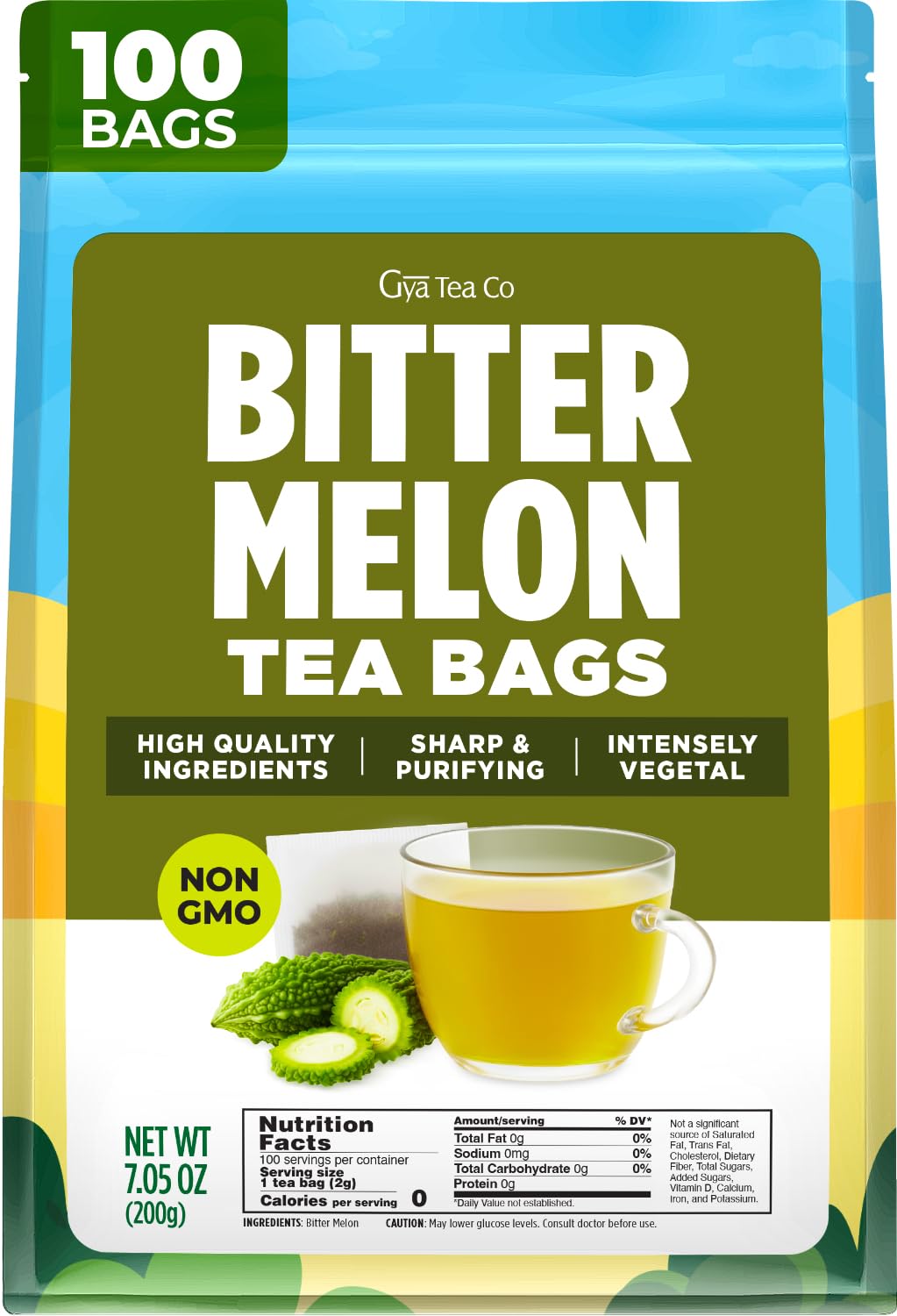 bitter melon tea bags for wellness