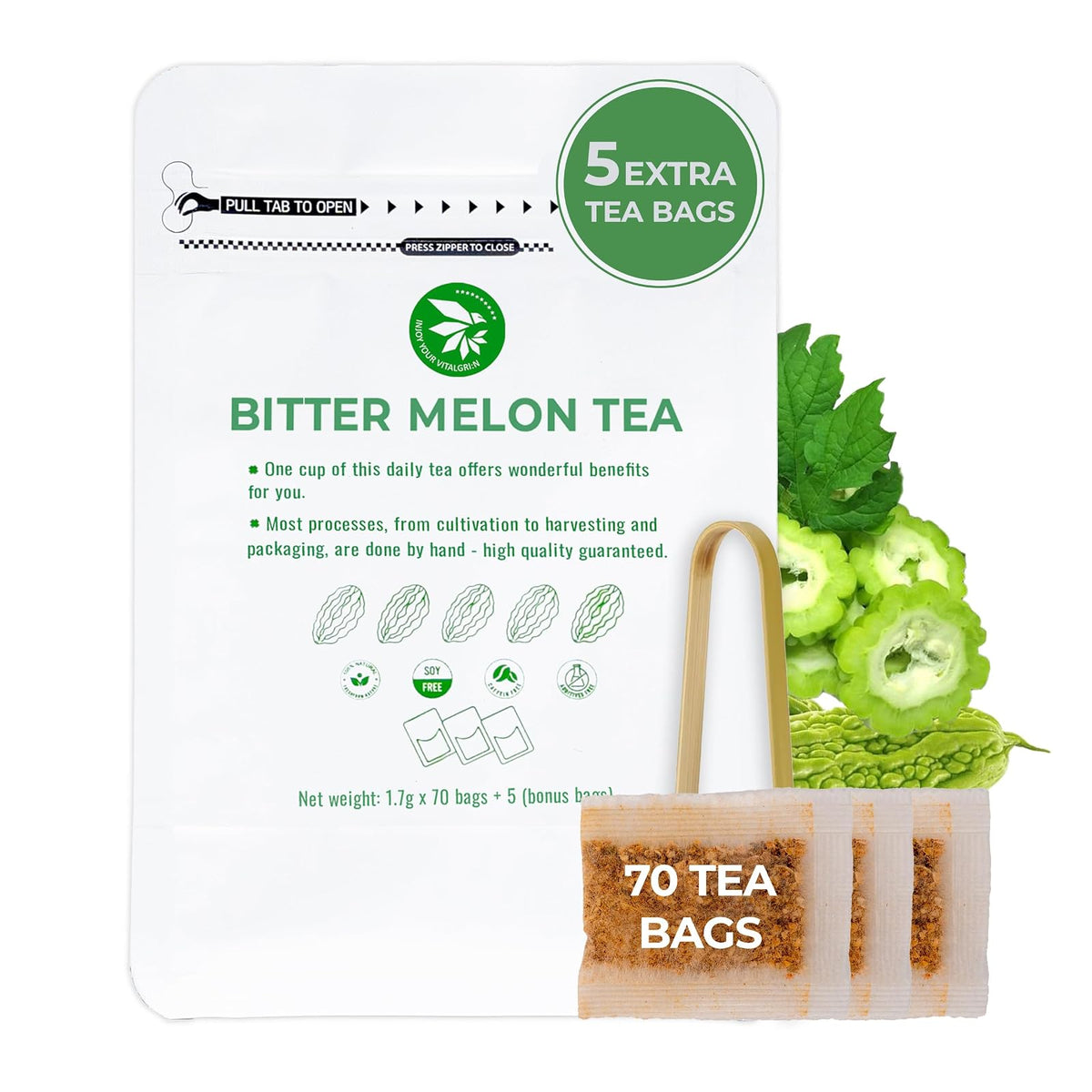 bitter melon tea bags for wellness