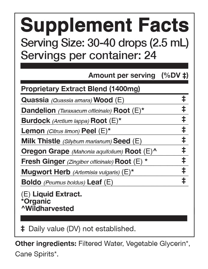 bitters for improved digestive function