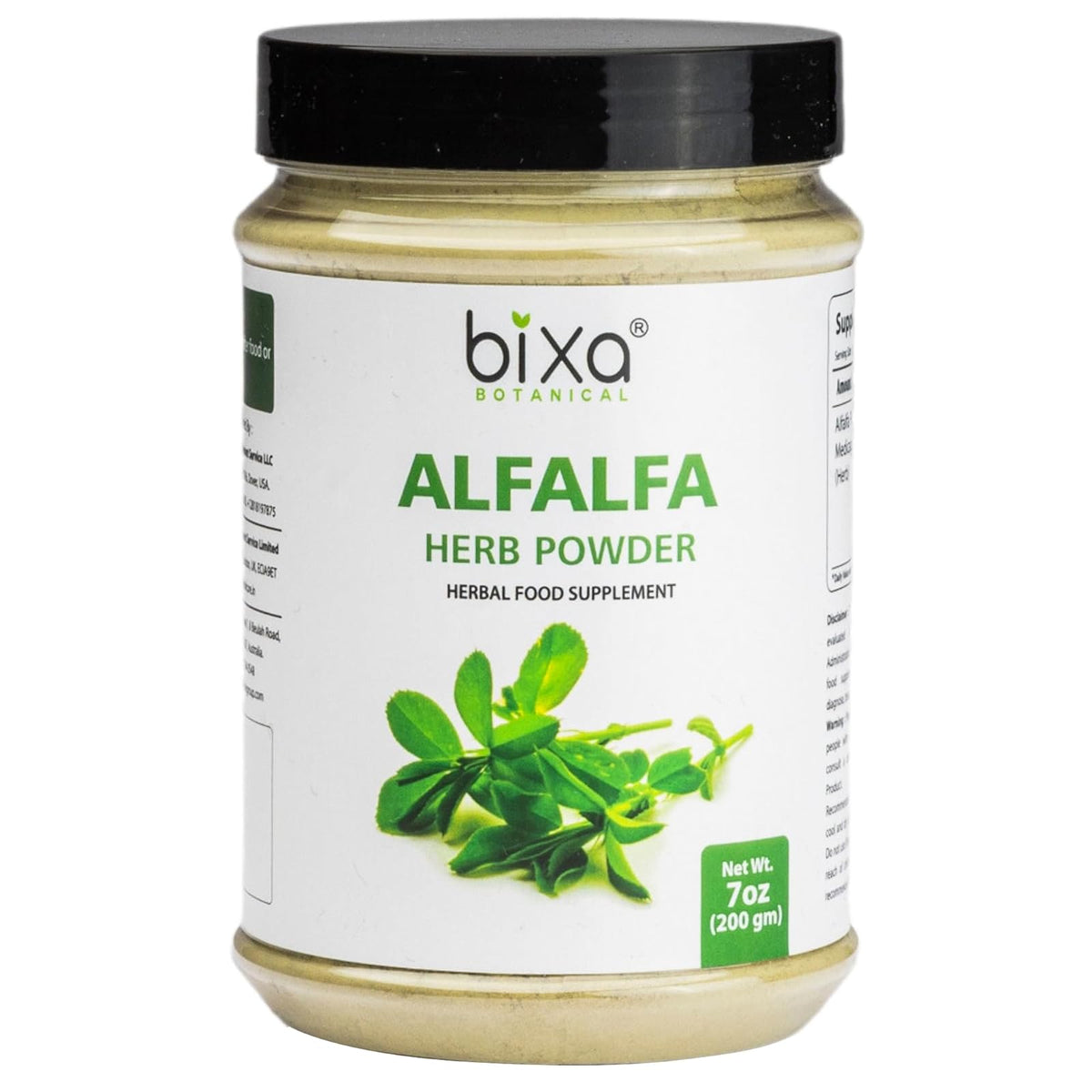 bixa BOTANICAL alfalfa powder for smoothies