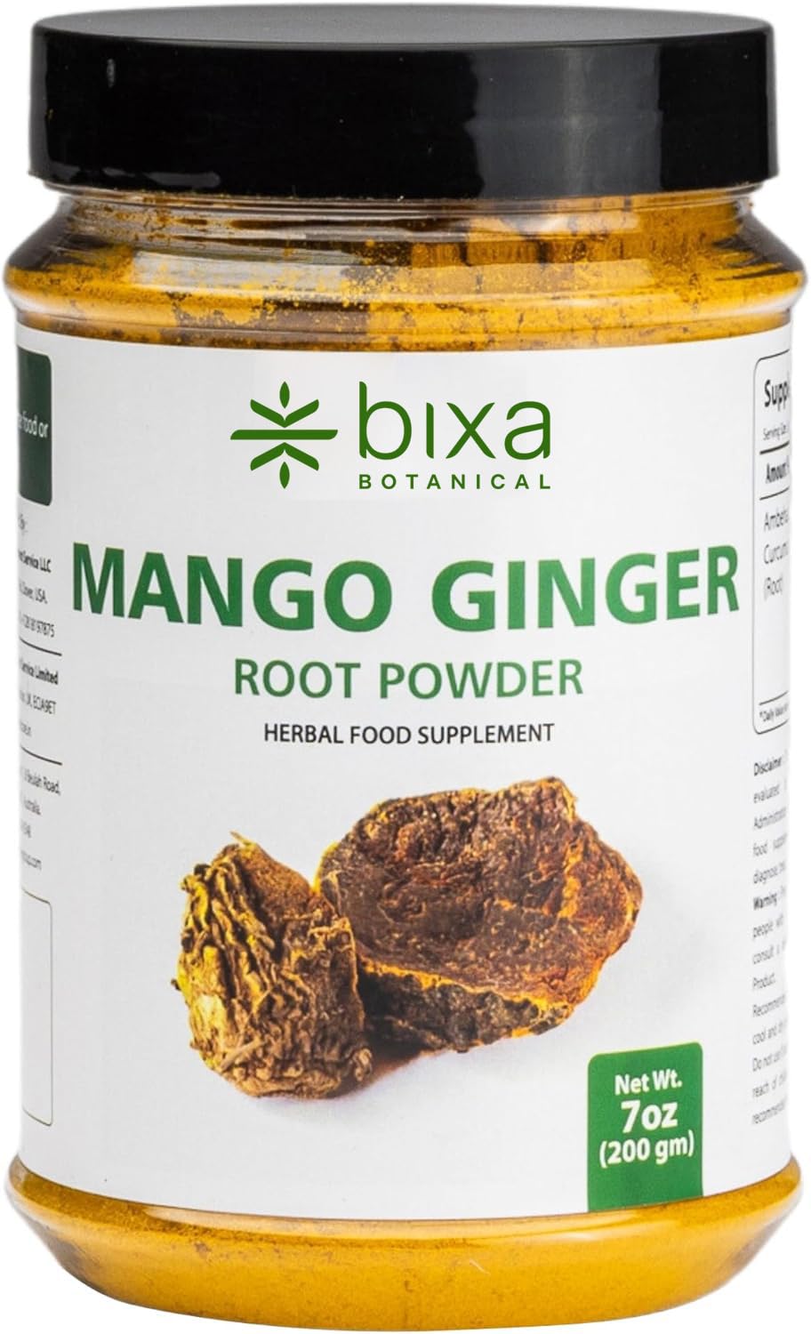 bixa BOTANICAL ginger root powder