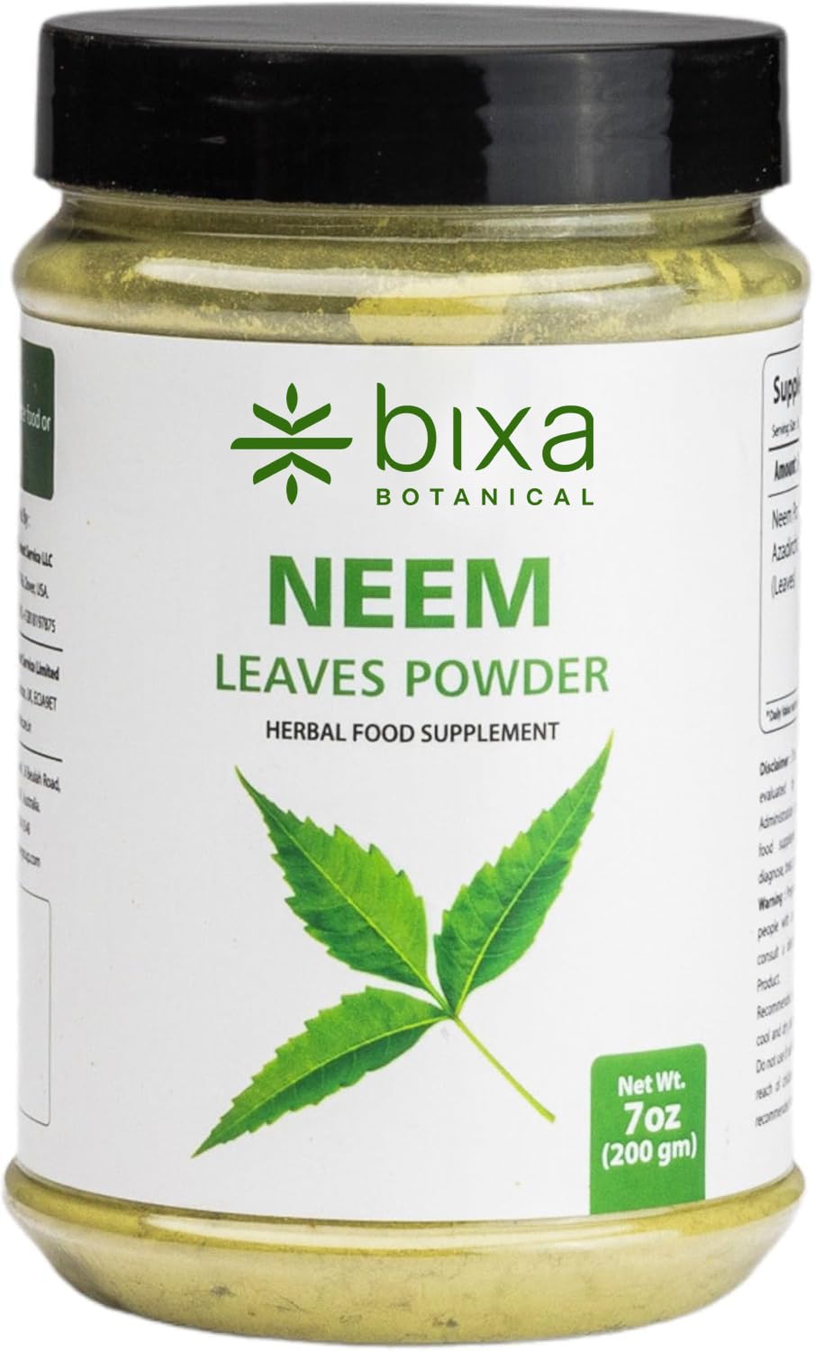 bixa BOTANICAL neem leaf powder benefits